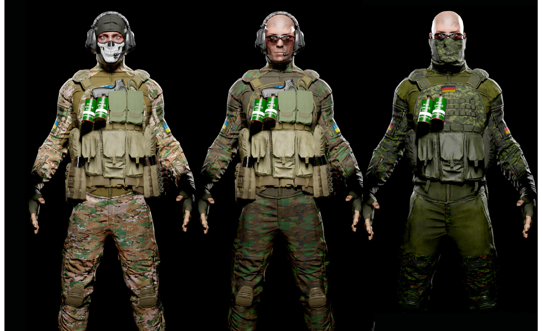 ArtStation - Soldier GAME READY Low-poly 3D model | Game Assets