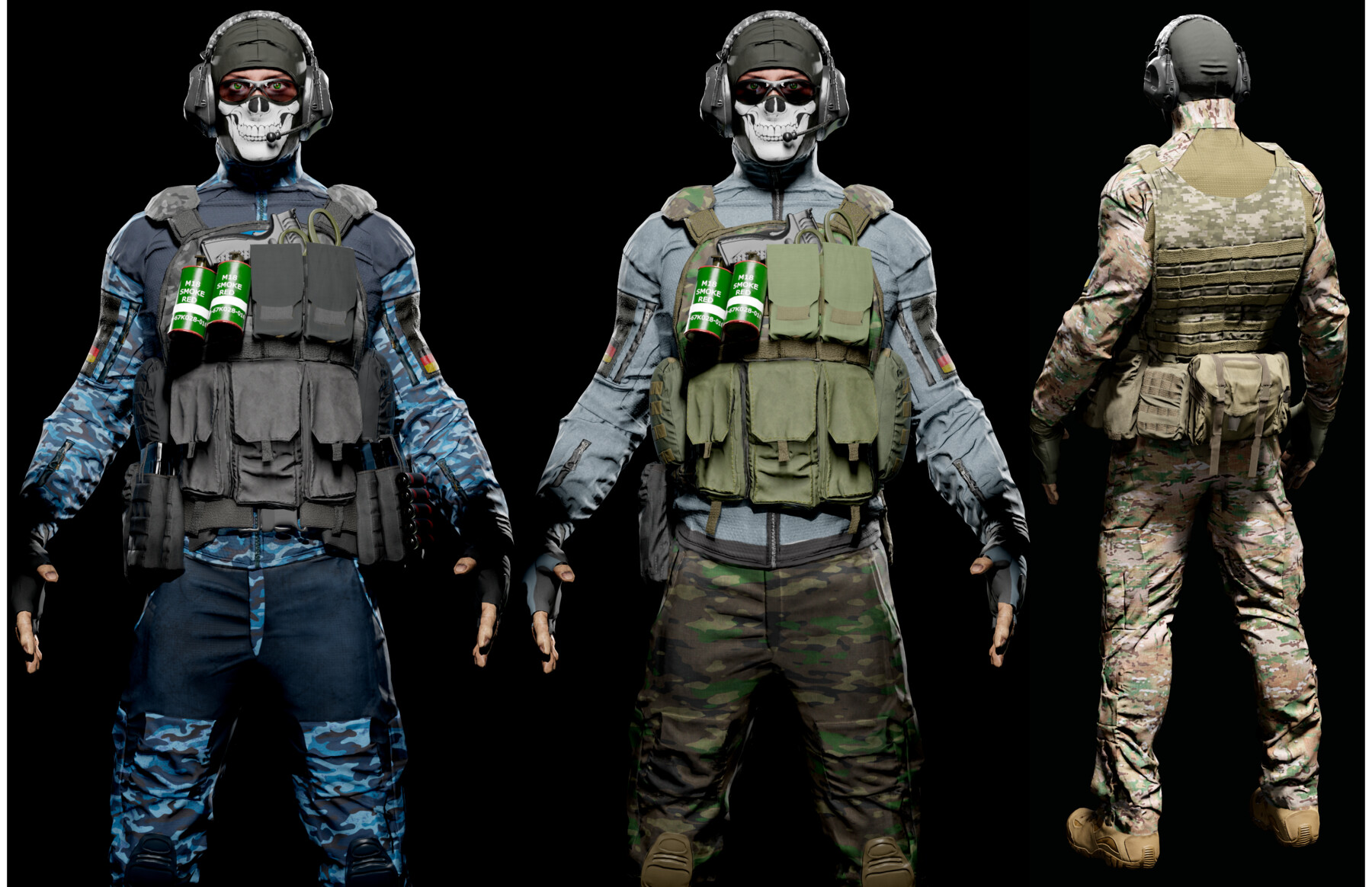 ArtStation - Soldier GAME READY Low-poly 3D model | Game Assets