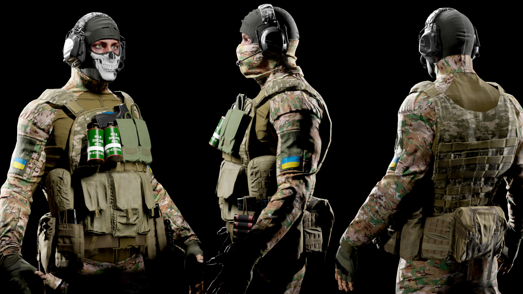 ArtStation - Soldier GAME READY Low-poly 3D model | Game Assets