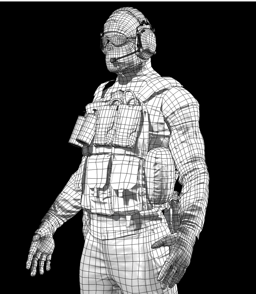 ArtStation - Soldier GAME READY Low-poly 3D model | Game Assets