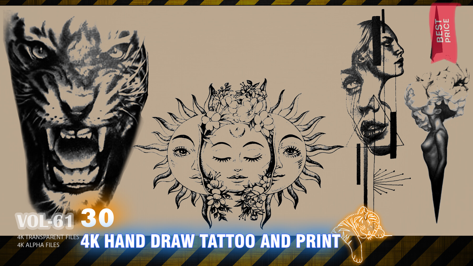 ArtStation - 30 4K HAND DRAW TATTOO AND PRINT - HIGH END QUALITY RES ...