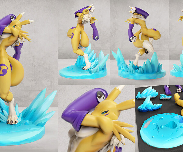 ArtStation - RENAMON 3D PRINT KIT | Game Assets