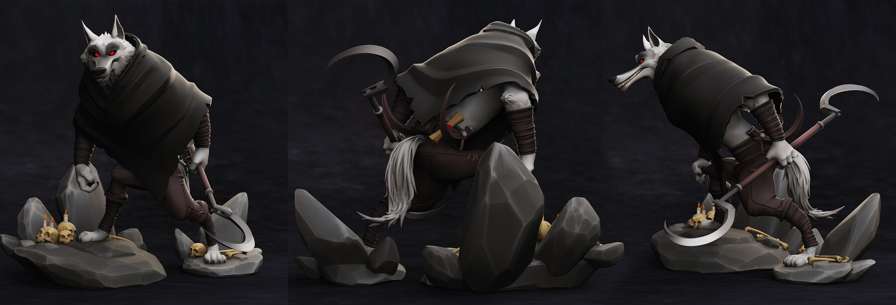 ArtStation - DEATH WOLF 2.0 3D PRINT KIT | Game Assets