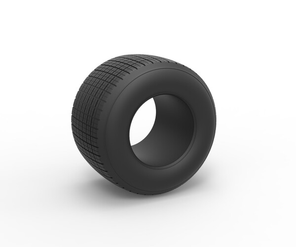 ArtStation - 3D printable Diecast Dirt Sprint racing tire 2 Scale 1:25 ...