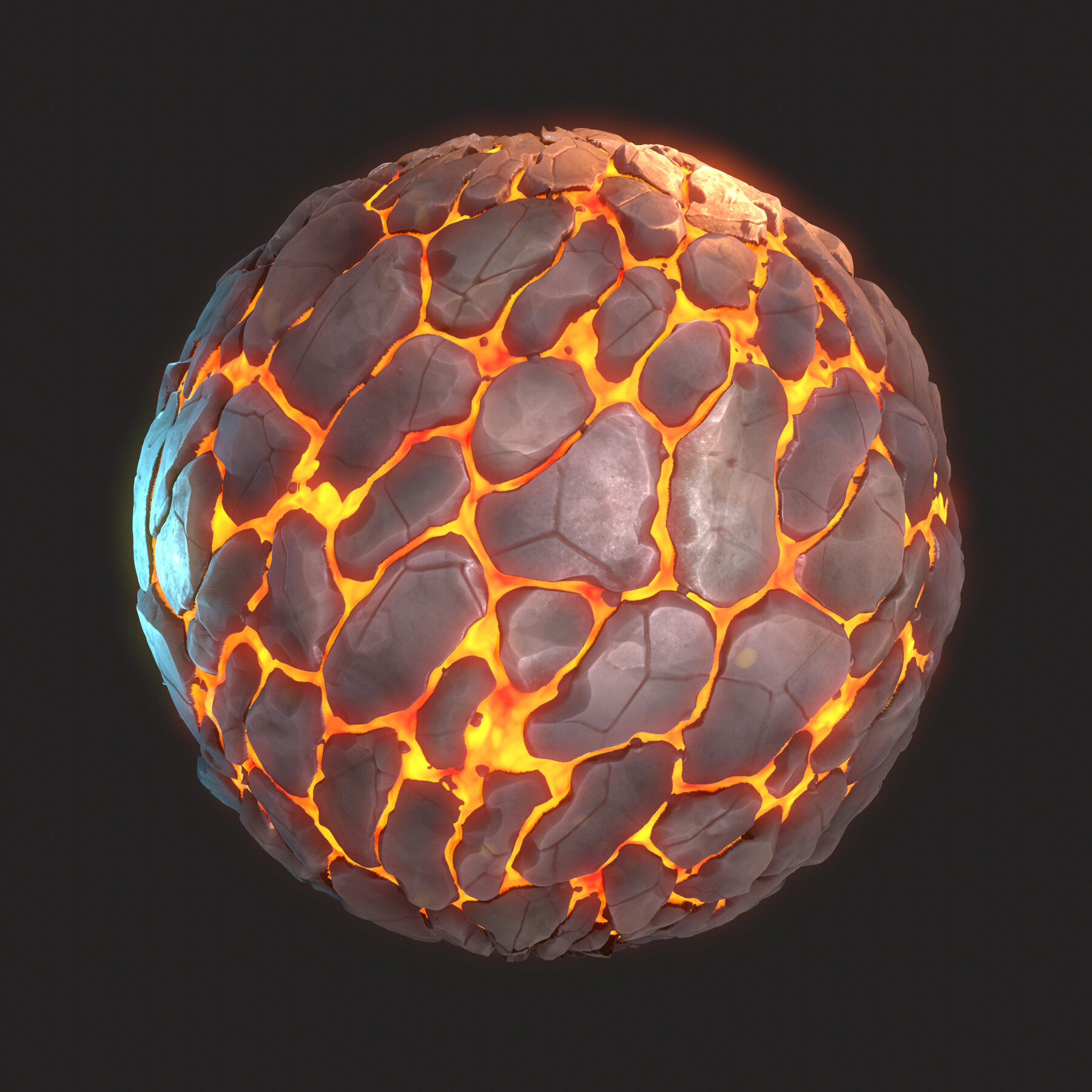 ArtStation - Rock With Lava Tileable Texture | Game Assets