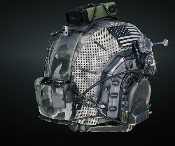 ArtStation - Tactical Military Helmet | Game Assets
