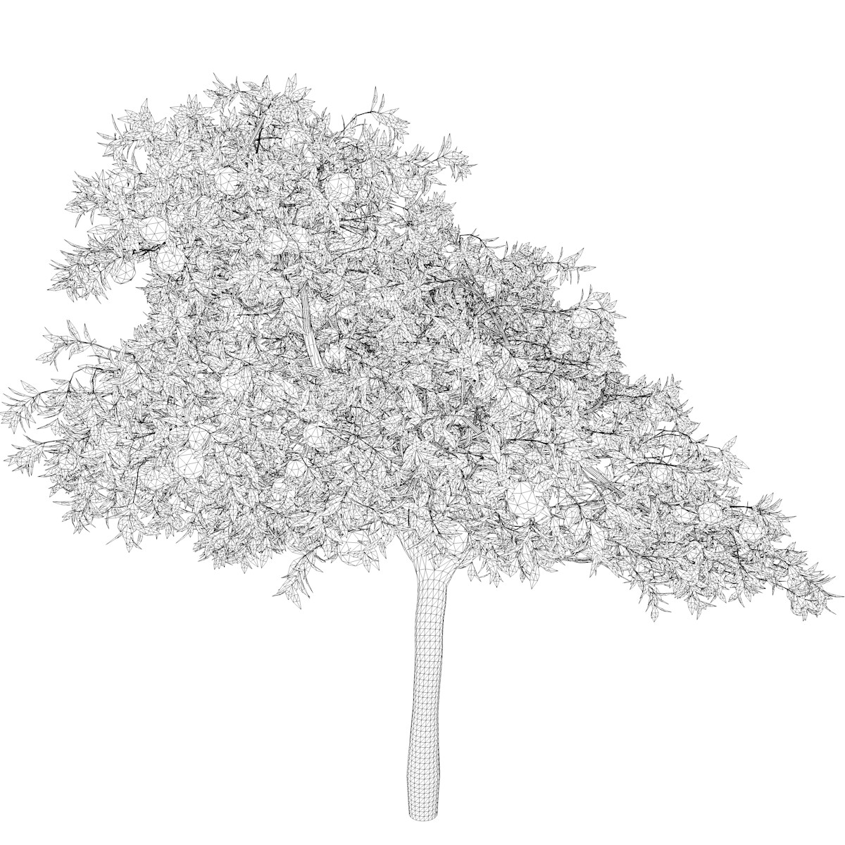 ArtStation - Orange Tree #05 - High Poly Tree (3D Model) | Game Assets