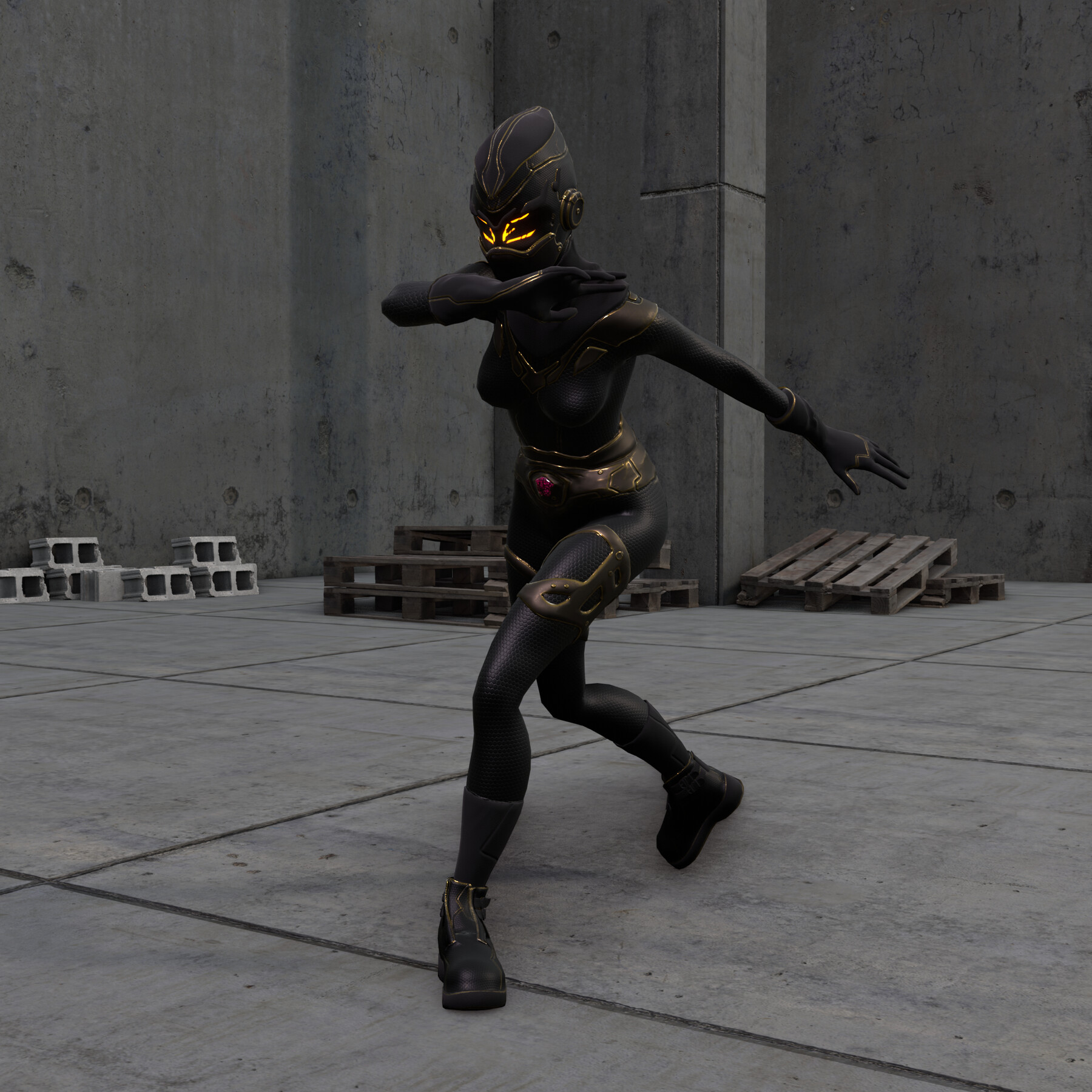 ArtStation - The Future Thief - Scifi Thief(Female) - Ngchipv | Game Assets