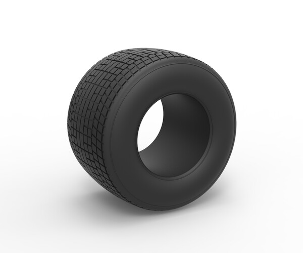 ArtStation - 3D printable Diecast Dirt Sprint racing tire 6 Scale 1:25 ...