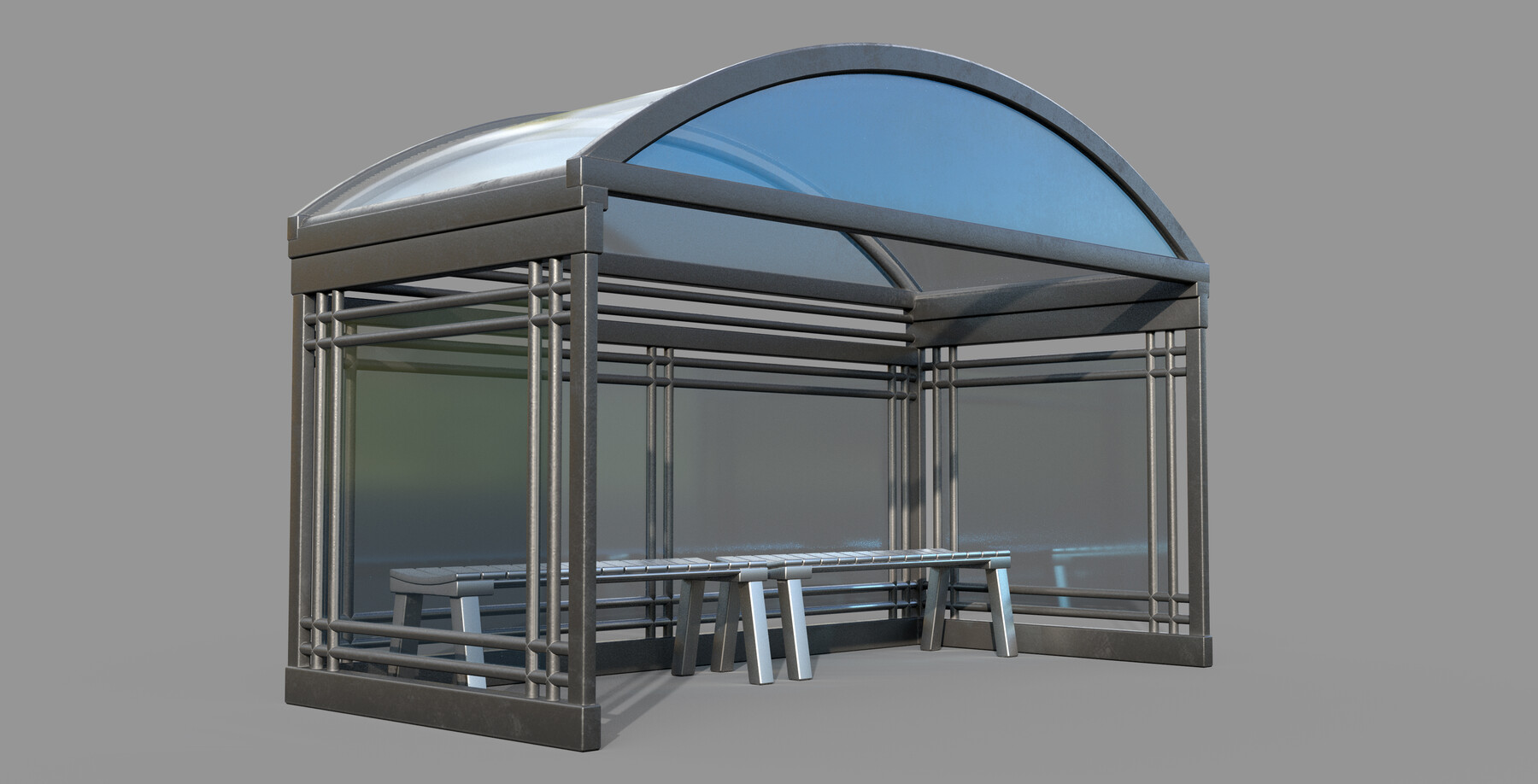 ArtStation - 13 Bus Stop Base Mesh with UVs and Textures Vol 2 | Game ...