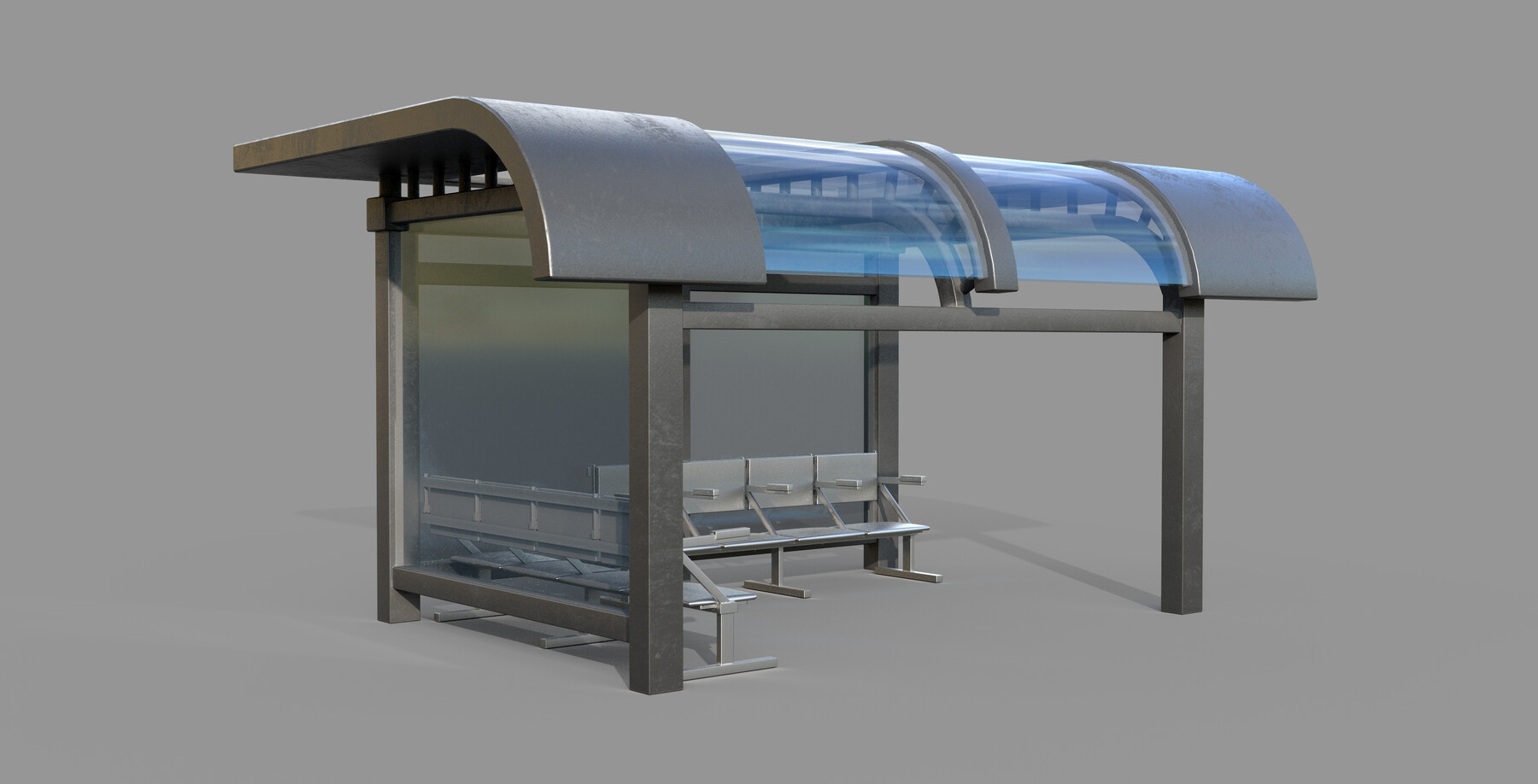 ArtStation - 13 Bus Stop Base Mesh with UVs and Textures Vol 2 | Game ...