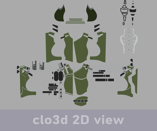 ArtStation - Sci Fi Cloth full Creation Process Tutorial_Modeling(clo3d)_Texturing(substance ...