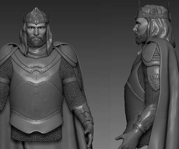 ArtStation - Aragorn character 3d model | Game Assets