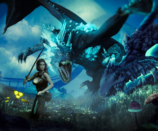 ArtStation - Fantasy Forest Background for Your Renders | Game Assets