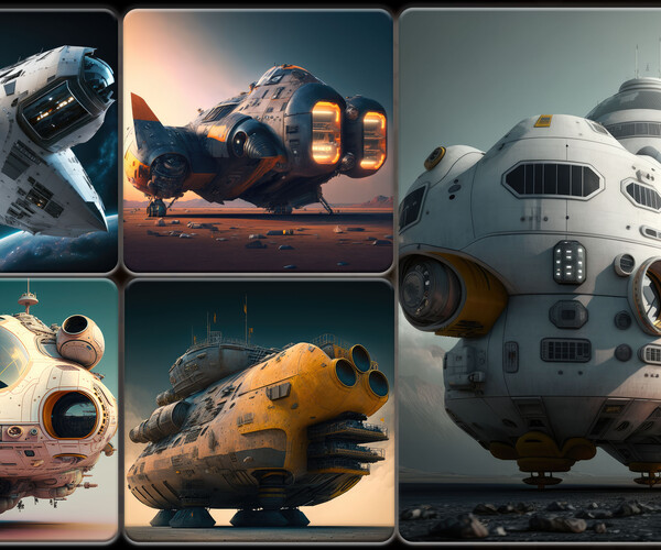ArtStation - 210 Spaceship Reference Pack | 4K | v.1 | Artworks