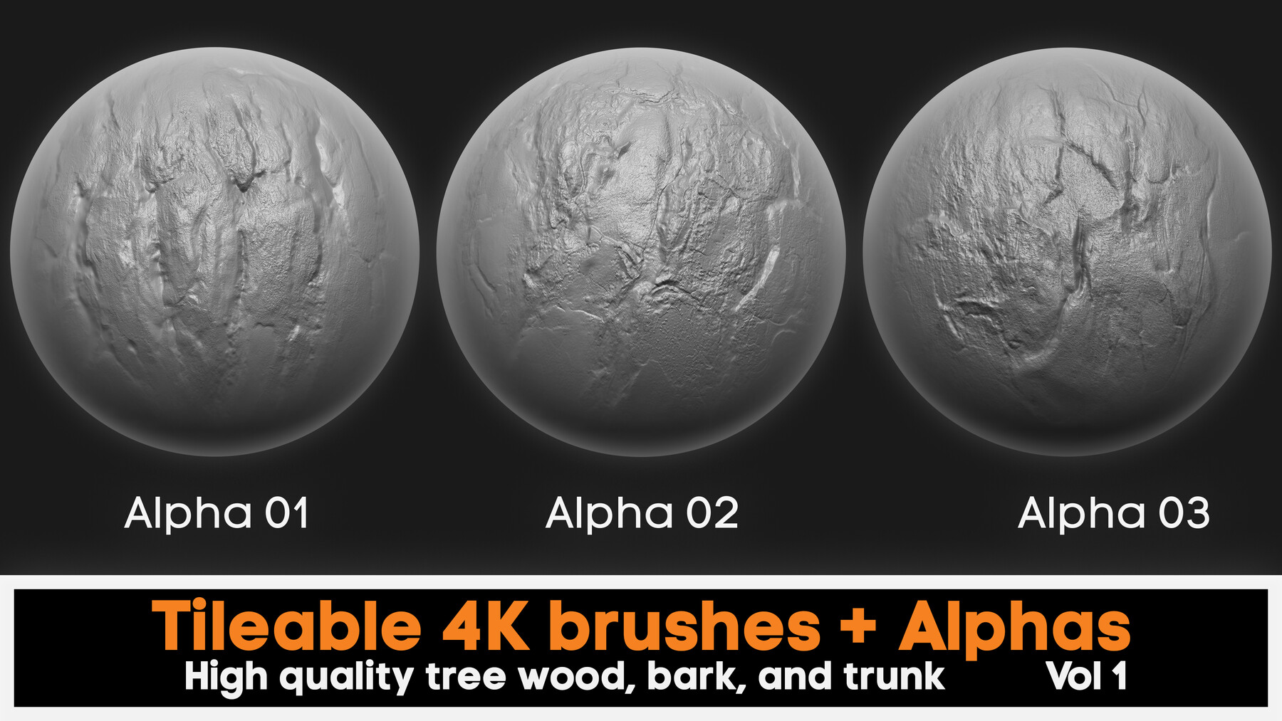 ArtStation - 4K high quality tileable tree bark Zbrush brushes + 4k ...