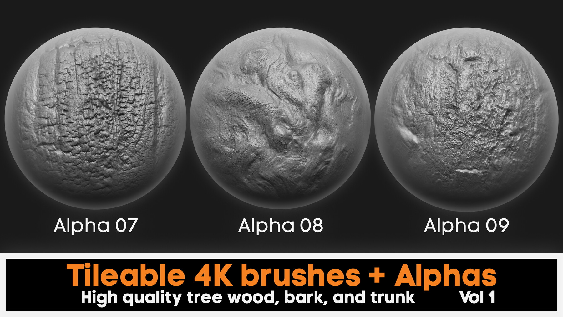 ArtStation - 4K high quality tileable tree bark Zbrush brushes + 4k ...