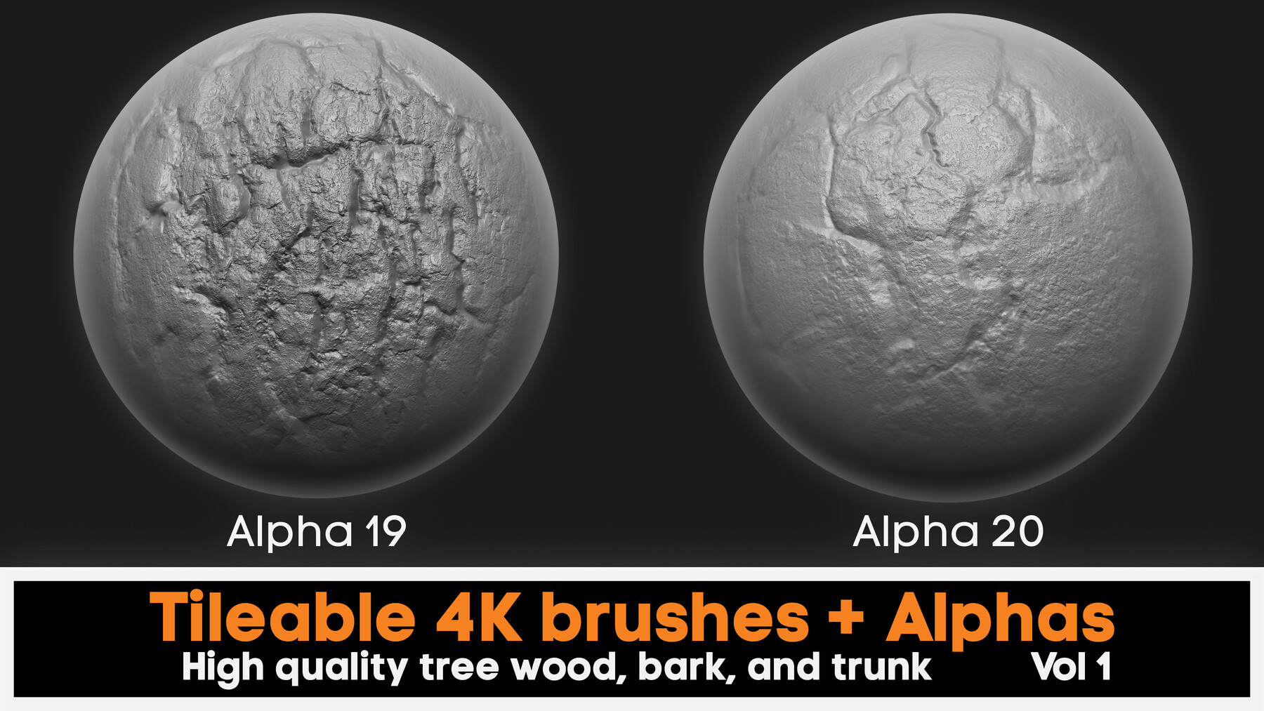ArtStation - 4K high quality tileable tree bark Zbrush brushes + 4k ...