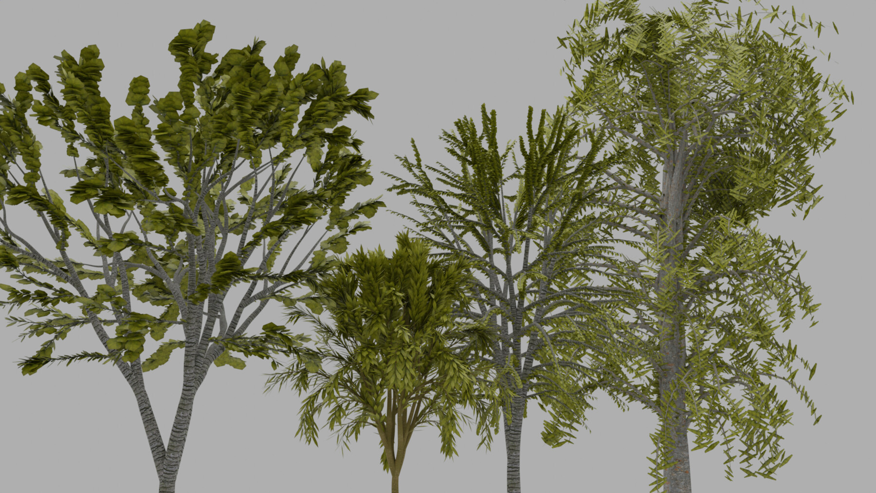 ArtStation - 3D Model Trees Textured | Game Assets