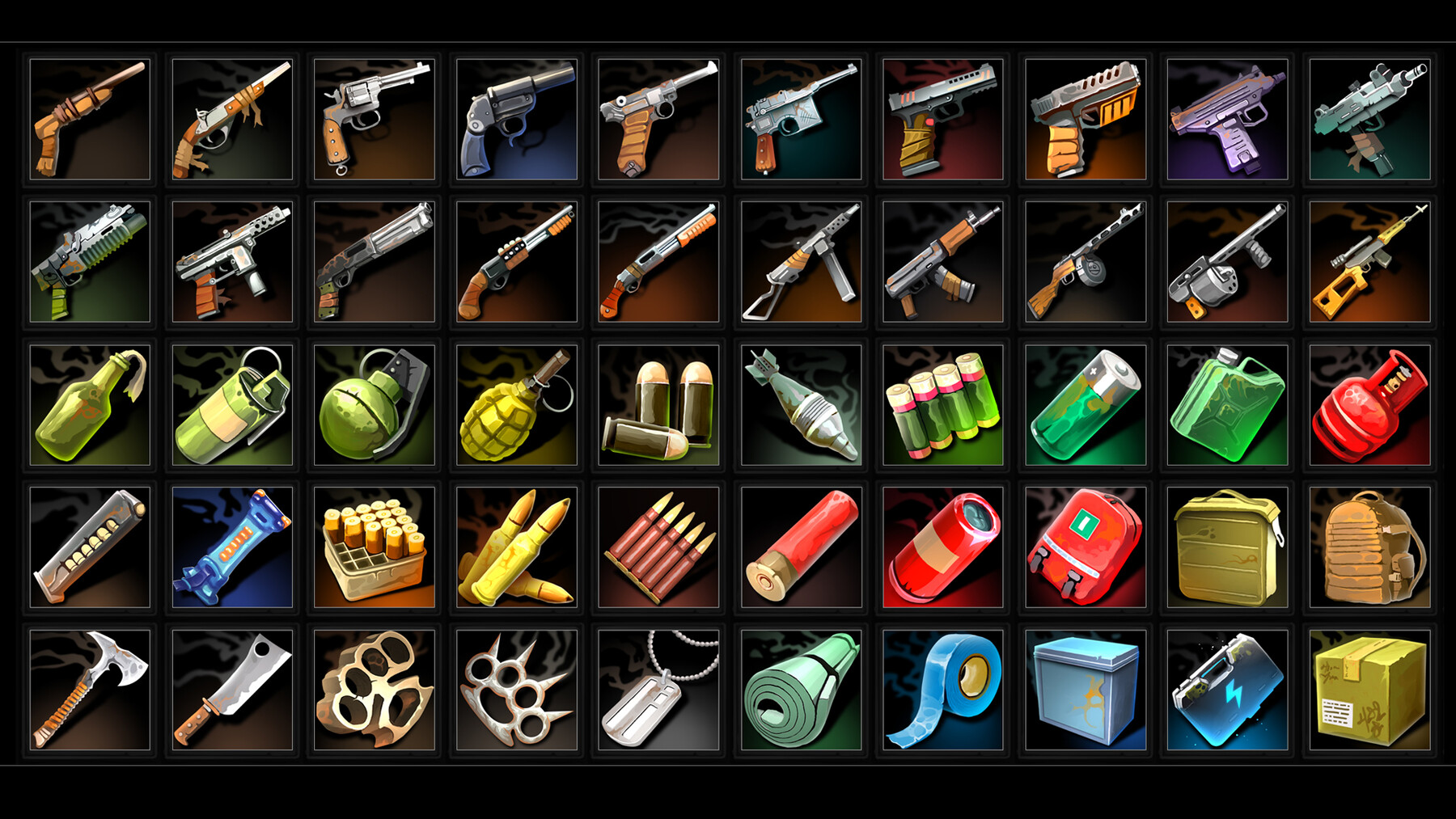 ArtStation - Post Apocalypse Survival Icons | Game Assets