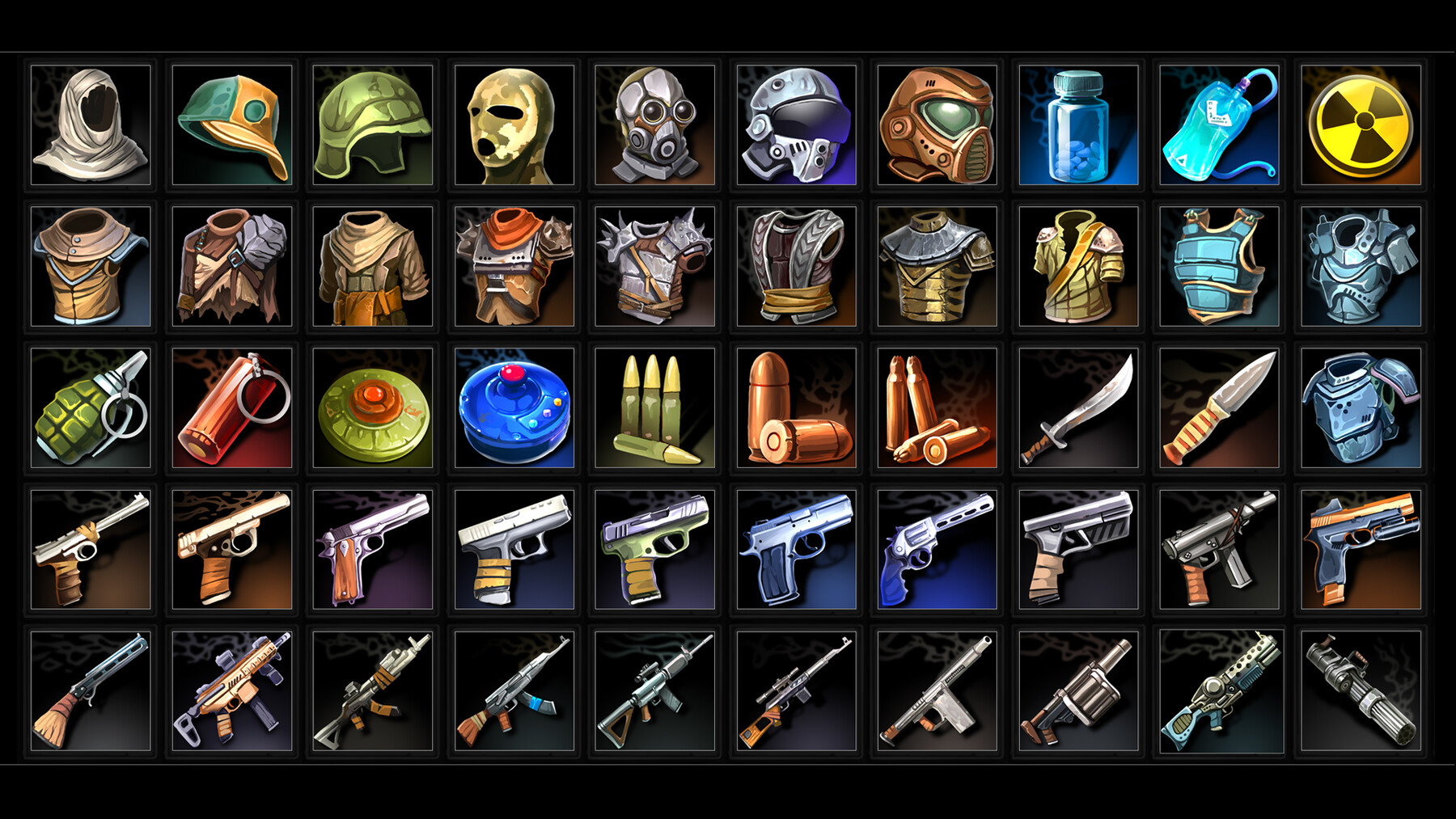 ArtStation - Post Apocalypse Survival Icons 03 | Game Assets