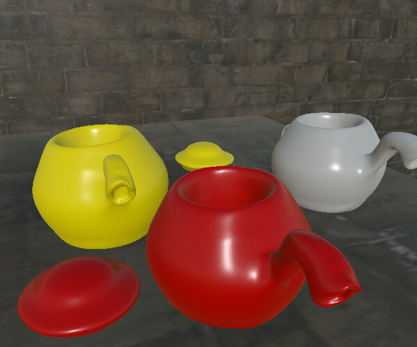 ArtStation - Ceramics in different colors, in Unity or Blender format ...