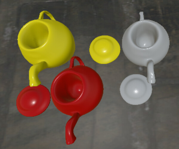 ArtStation - Ceramics in different colors, in Unity or Blender format ...