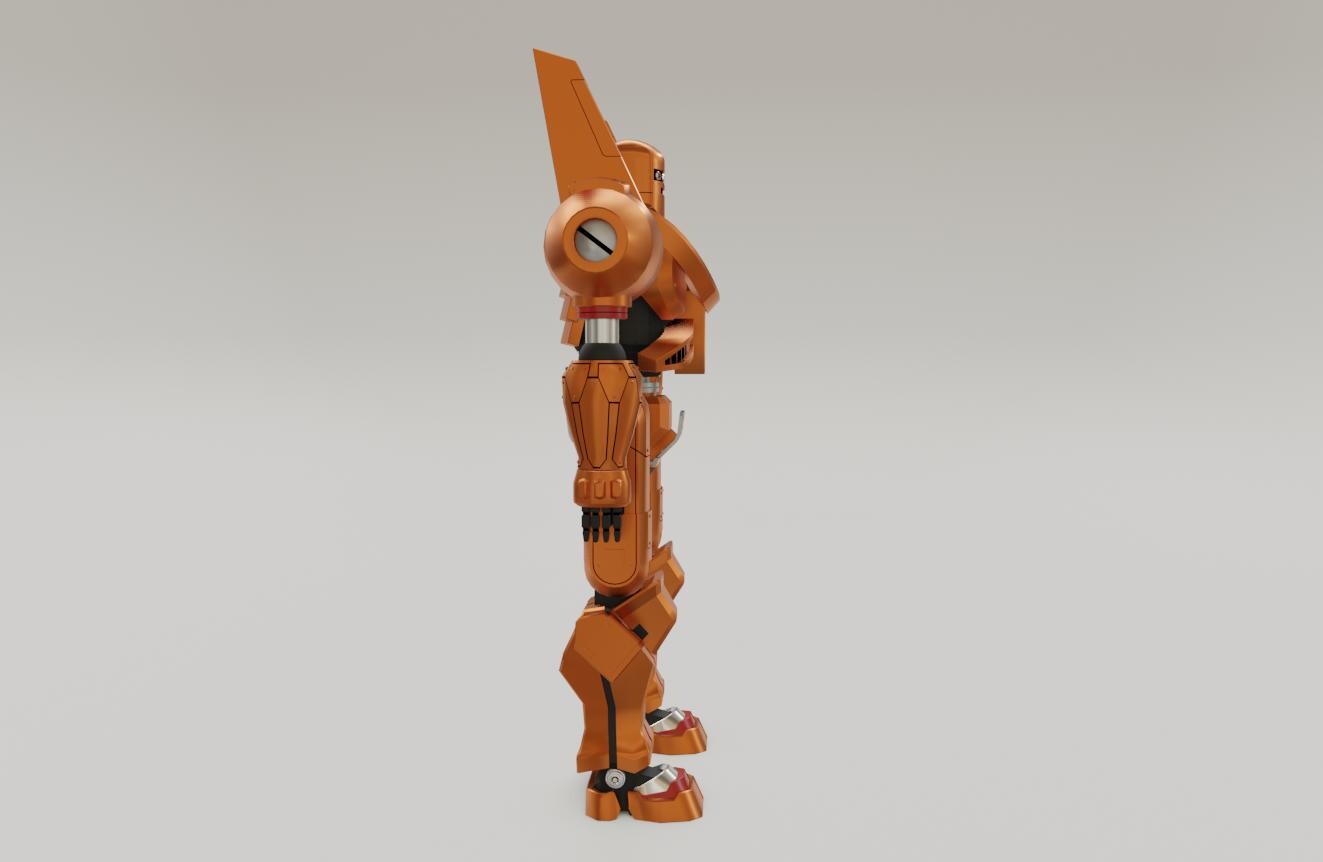 ArtStation - Mecha Giant Robot Anime - Robo Gigante Low-poly 3D model ...