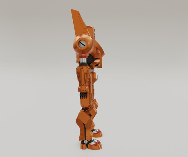 ArtStation - Mecha Giant Robot Anime - Robo Gigante Low-poly 3D model ...