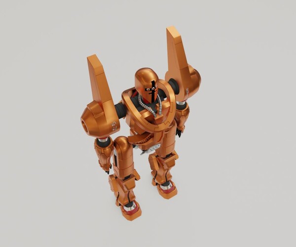 ArtStation - Mecha Giant Robot Anime - Robo Gigante Low-poly 3D model ...