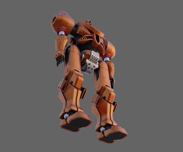 ArtStation - Mecha Giant Robot Anime - Robo Gigante Low-poly 3D model ...