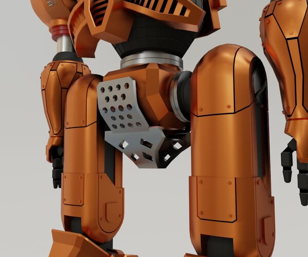 ArtStation - Mecha Giant Robot Anime - Robo Gigante Low-poly 3D model ...