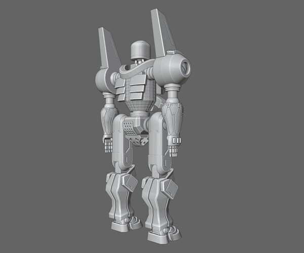 ArtStation - Mecha Giant Robot Anime - Robo Gigante Low-poly 3D model ...