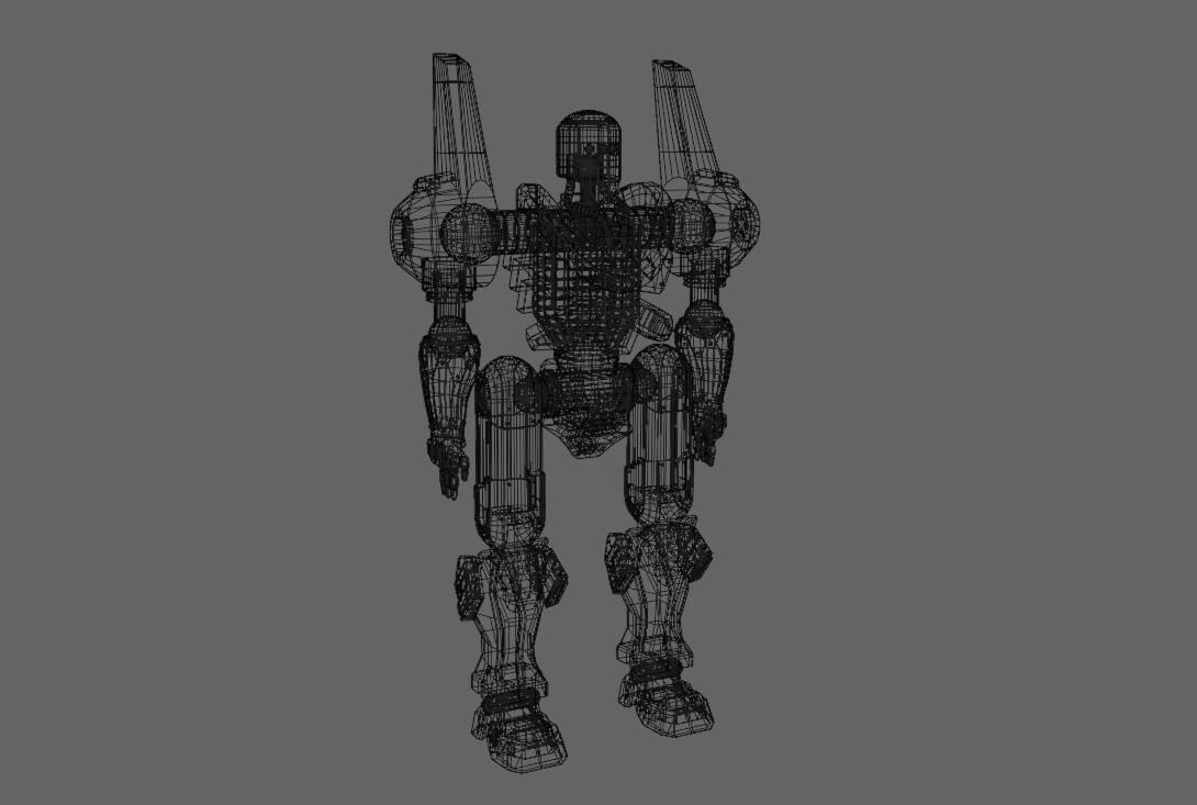 ArtStation - Mecha Giant Robot Anime - Robo Gigante Low-poly 3D model ...