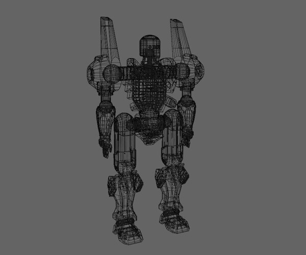 ArtStation - Mecha Giant Robot Anime - Robo Gigante Low-poly 3D model ...