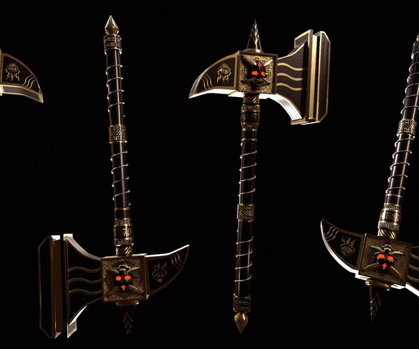 ArtStation - skull war hammer | Game Assets
