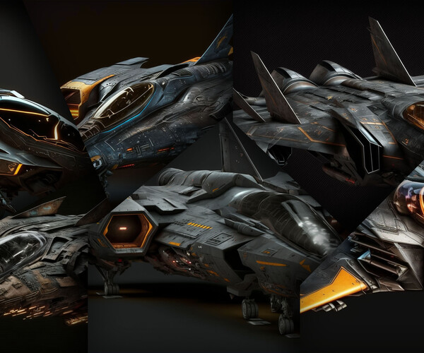 ArtStation - 101 Sci-fi Jets (More Than 8K Resolution) | Artworks
