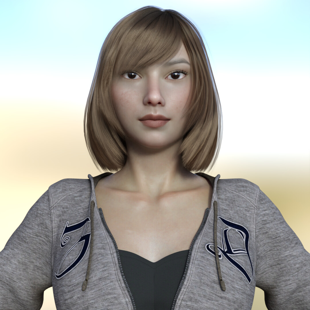 ArtStation - Hema- Blonde short hair woman//blendshape facial capture/Unreal Engine 4 | Game Assets
