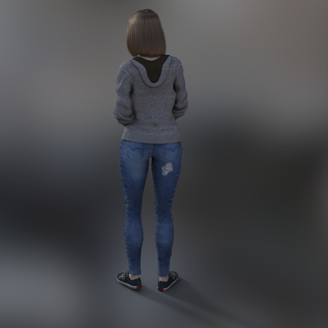 ArtStation - Hema- Blonde short hair woman//blendshape facial capture/Unreal Engine 4 | Game Assets