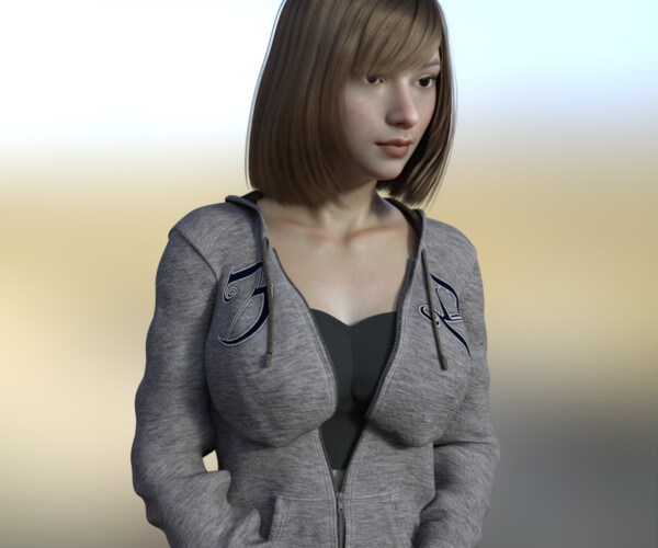 ArtStation - Hema- Blonde short hair woman//blendshape facial capture/Unreal Engine 4 | Game Assets