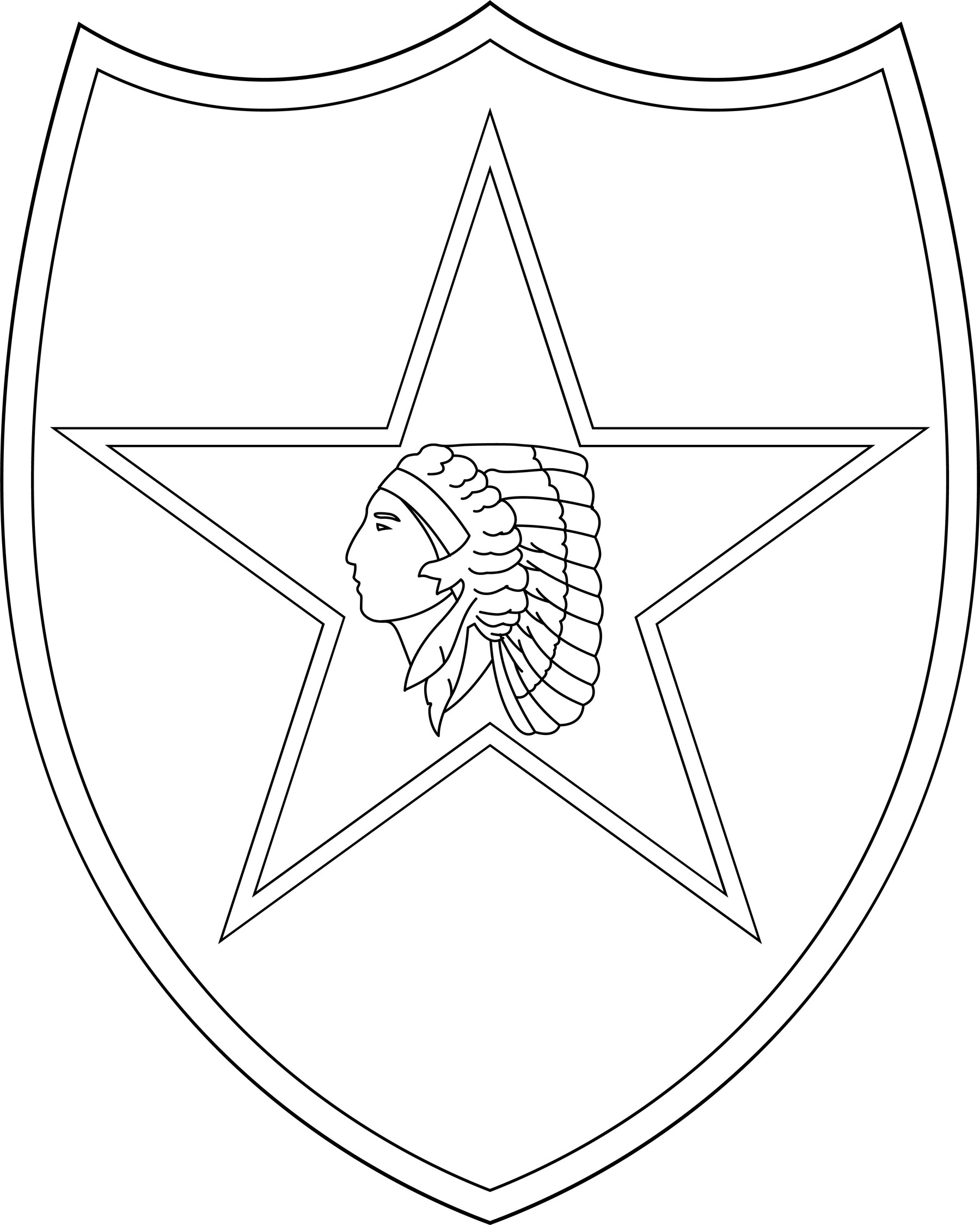 ArtStation - 2nd Infantry Division United States Black white vector ...