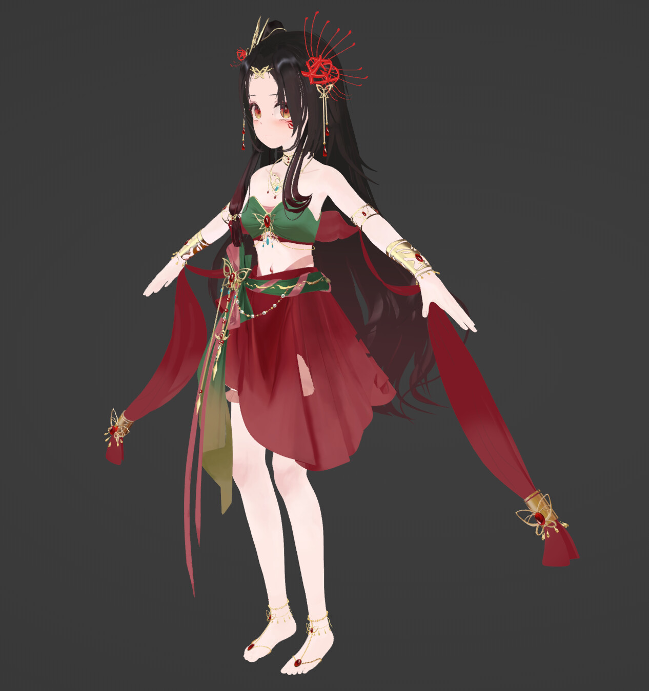 ArtStation - Dania- Ancient style game characters//blendshape facial ...