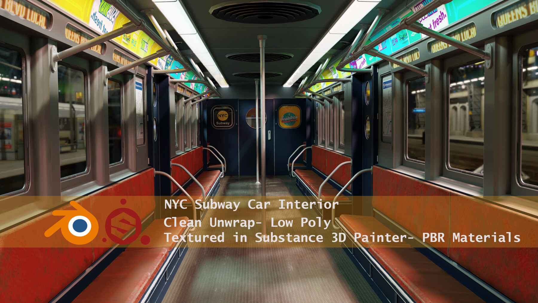 ArtStation - NYC Subway Interior | Game Assets