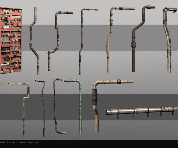 ArtStation - Sci Fi Kitbash - Volume 1 | Resources