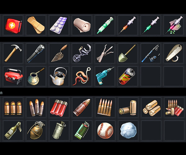 ArtStation - Zombie Survival Icons | Game Assets