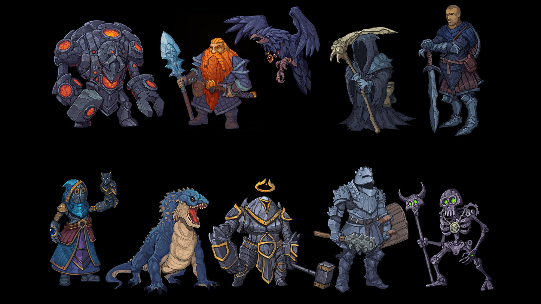 ArtStation - Characters Cards pack 01 | Game Assets