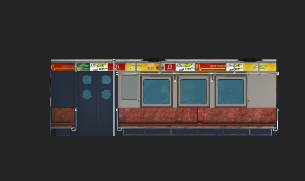 ArtStation - NYC Subway Interior | Game Assets