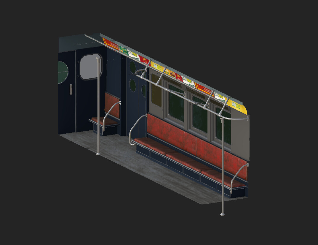 ArtStation - NYC Subway Interior | Game Assets