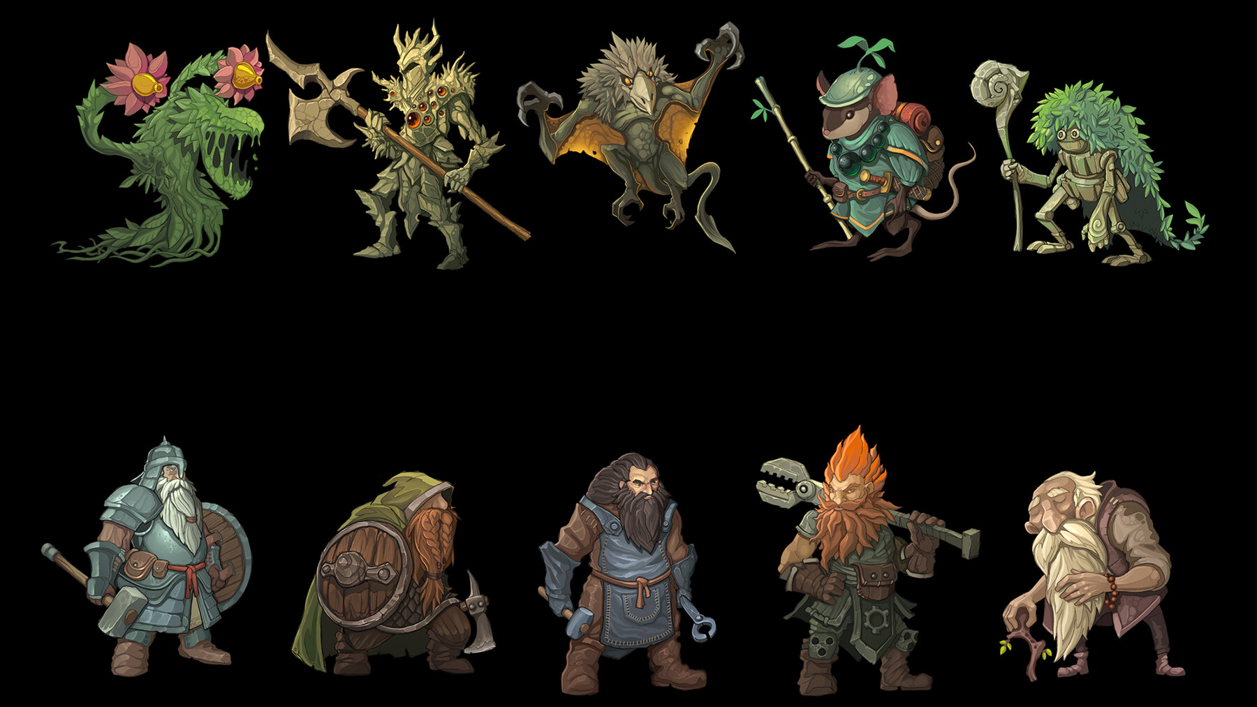 ArtStation - Characters Cards pack 02 | Game Assets