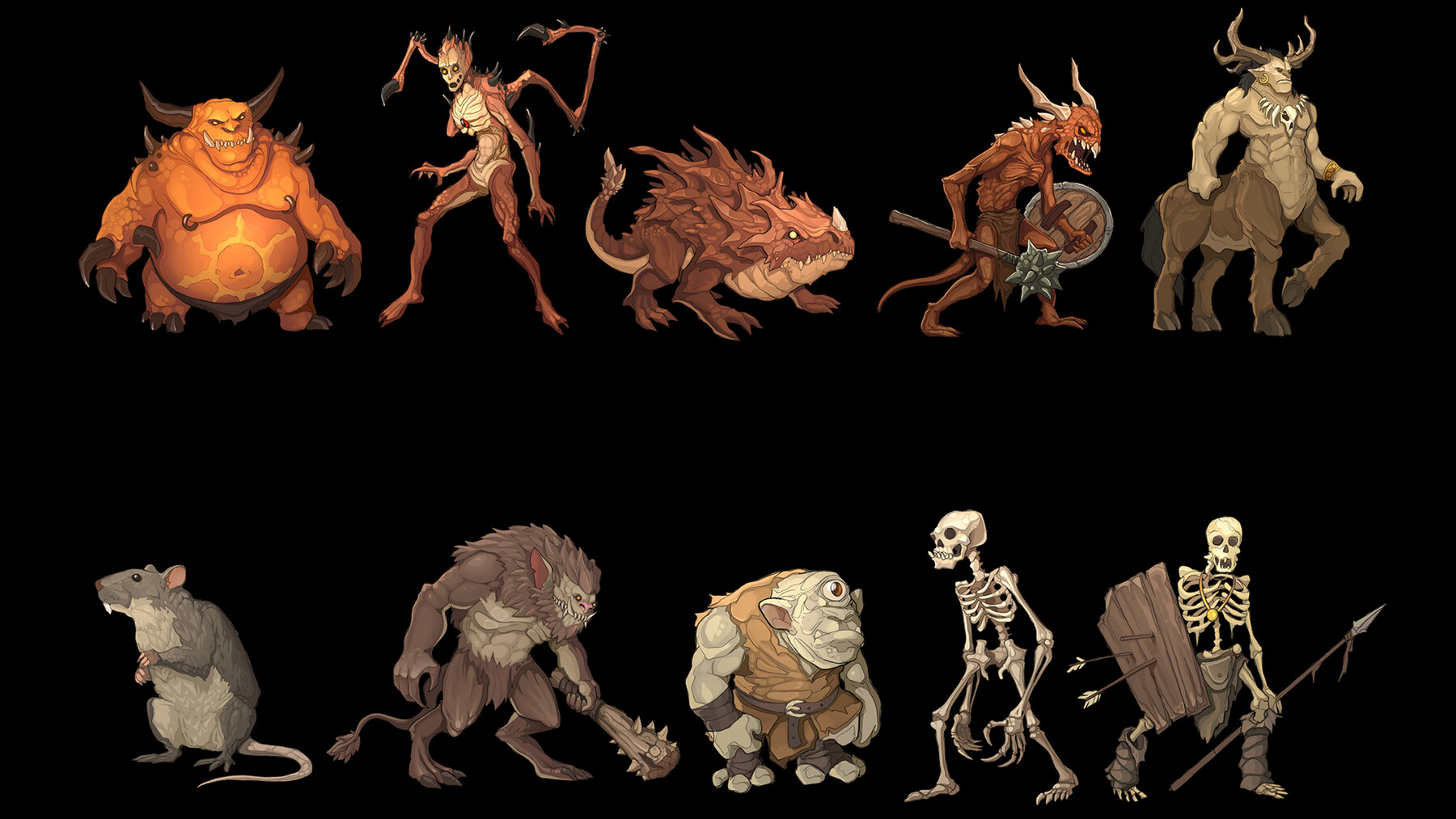 ArtStation - Characters Cards pack 02 | Game Assets